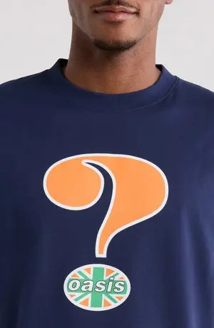 PLEASURES X Oasis Question Mark Graphic T-shirt