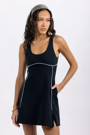 FORE-TÉ CLUB ATTIRE Amelia Athletic Dress - Black