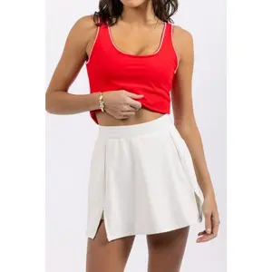 FORE-TÉ CLUB ATTIRE Lola Athletic Skort - Ecru