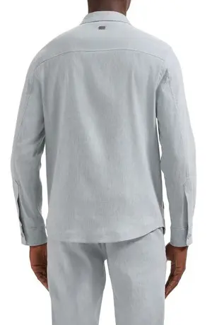 Bugatchi Aerolinen Linen Blend Shirt Jacket