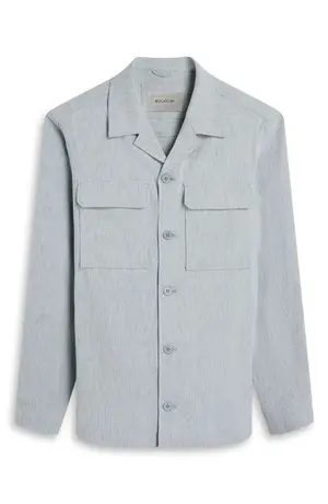 Bugatchi Aerolinen Linen Blend Shirt Jacket