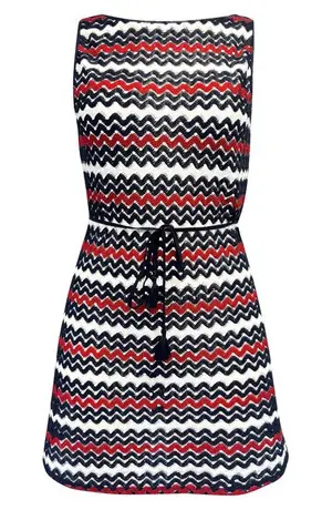 SUNSHINE 79 American Sweetheart Sleeveless Dress - Blue Multi