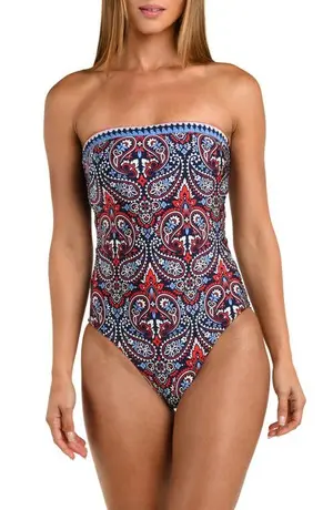 SUNSHINE 79 Paisley Print One-piece Swimsuit - Blue Multi