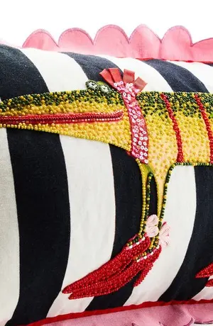 MACKENZIE-CHILDS Patience Brewster Gloria Alligator Lumbar Pillow