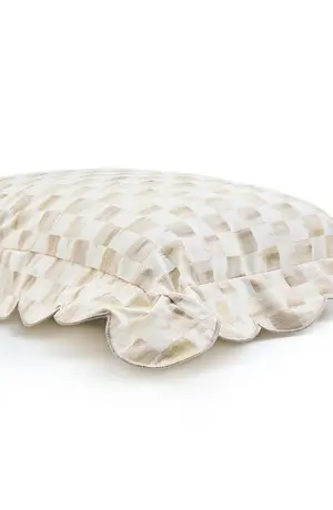 MACKENZIE-CHILDS Check Reversible Scallop Lumbar Pillow