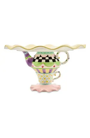 MACKENZIE-CHILDS Wonderland Cake Stand - Multi