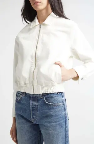 NILI LOTAN Najac Denim Jacket - Cream
