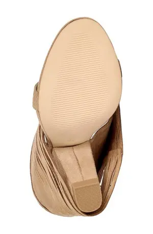 AZALEA WANG Dreia Ankle Cuff Wedge Sandal