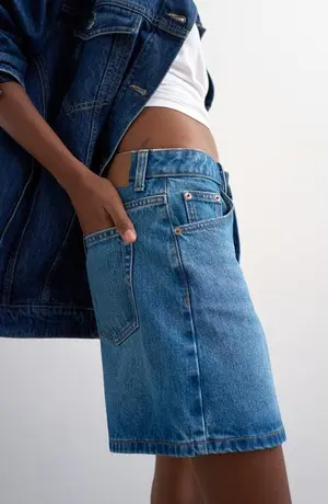 Topshop Editor Mid-rise Denim Shorts