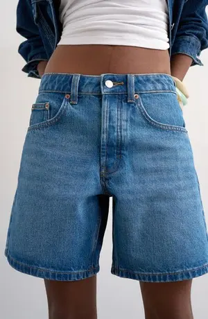 Topshop Editor Mid-rise Denim Shorts