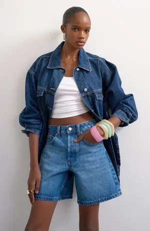 Topshop Editor Mid-rise Denim Shorts