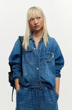 Desigual Drawstring Wide-leg Jeans