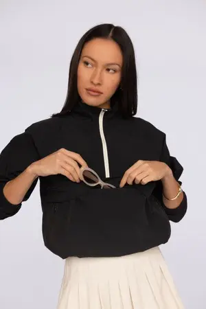FORE-TÉ CLUB ATTIRE Margot Performance Pullover - Black
