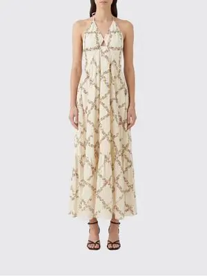 TWINSET Floral Print Halterneck Midi Dress - Multicolor