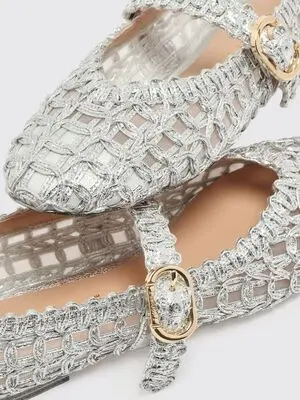TWINSET Laminated Polyester Ballerinas