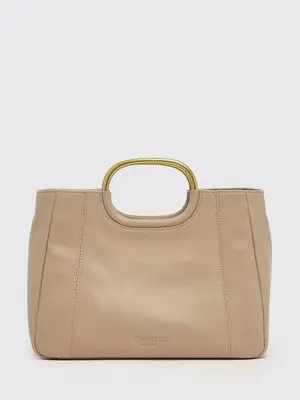 TWINSET Leather Handbag With Metallic Handle - Rope