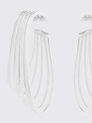 Federica Tosi La Cage Plated Bronze Ear Cuff - Silver