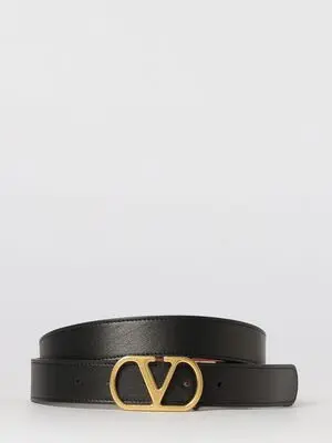 Valentino Garavani Reversible Vlogo Signature Leather Belt - Black