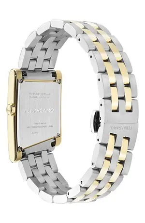 FERRAGAMO Asymetrique Bracelet Watch - Two Tone
