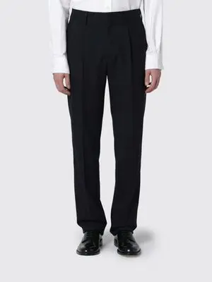 LARDINI Single-breasted Virgin Wool Pinstripe Dress - Blue