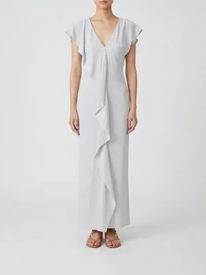 Patrizia Pepe Long Sleeve V-neck Maxi Dress