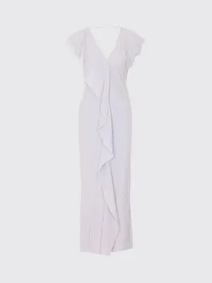 Patrizia Pepe Long Sleeve V-neck Maxi Dress