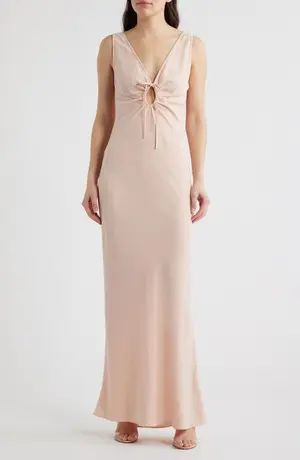 Black Halo Reese Low Back Gown