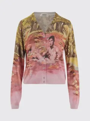 Versace Printed Silk Cardigan - Multicolor