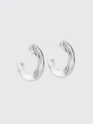 Federica Tosi Sculptural Hoop Earrings - Silver