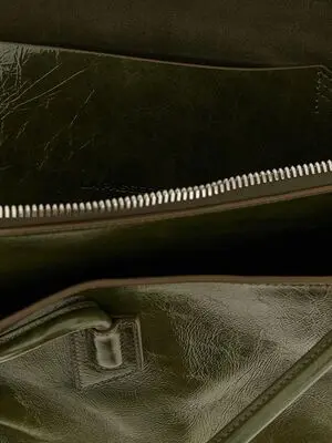 Attico La Passeggiata Aged Leather Bag - Green