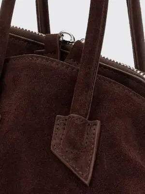Attico La Passeggiata Suede Mini Handbag - Brown