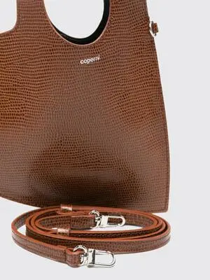 Coperni Heart Lizard Print Leather Bag