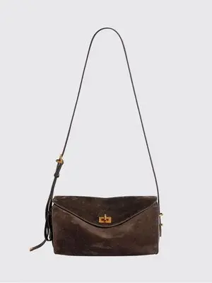 Balenciaga Le 7 Suede Calfskin Crossbody Bag