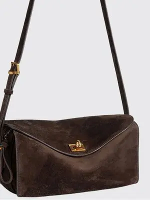 Balenciaga Le 7 Suede Calfskin Crossbody Bag