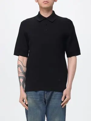 Dolce & Gabbana Cotton Knit Polo Shirt - Black