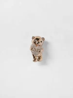 Max Mara Jewel Bear With Heart Pendant - Pink