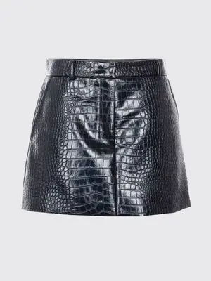 Sportmax Crocodile Print Faux Leather Mini Skirt
