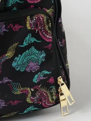 SPRAYGROUND Embroidered Dragons Nylon Duffle Bag