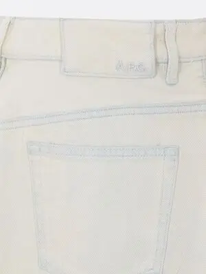 A.p.c. Midi Skirt In Cotton Denim