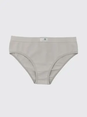 MAISON MARGIELA Cotton Blend Briefs With Logo - Grey