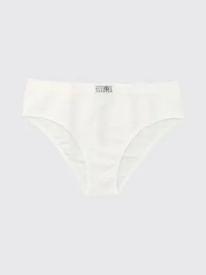 MAISON MARGIELA Cotton Blend Briefs With Logo - White