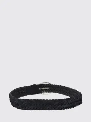 ORTIGNI Woven Leather Belt - Blue