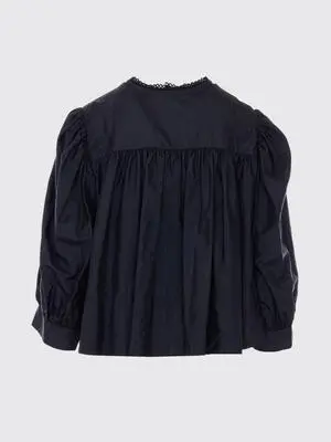 Chloé Silk Blend Ruffle Blouse