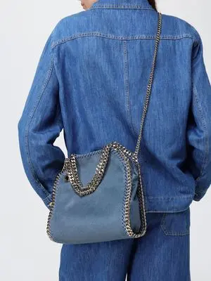 Stella McCartney Falabella Faux Suede Bag - Blue