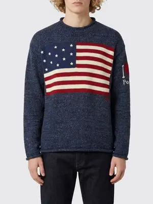 Polo Ralph Lauren Crewneck Pullover With Flag Motif