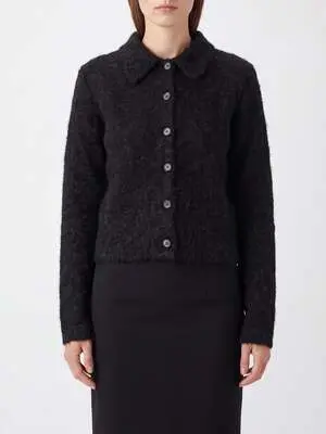Our Legacy Wool Polo Cardigan - Charcoal