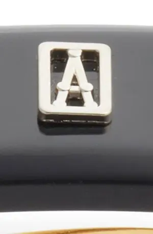 Alexandre De Paris Logo Barrette - Black