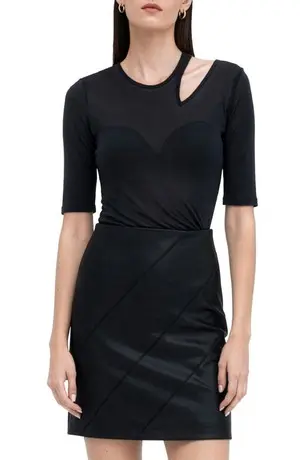 MARCELLA Taia Asymmetric Cutout Top