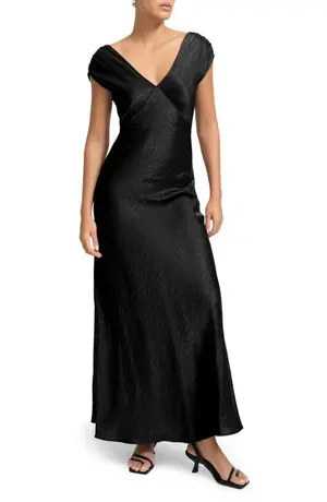 MARCELLA Shiloh Satin A-line Dress