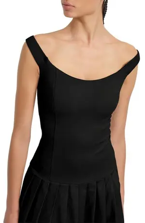 MARCELLA Selene Off-the-shoulder Dress - Black
